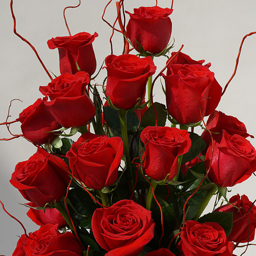 Order 22 Red Roses in a Fish Bowl Online | Same-Day Delivery UAE - Fnp.ae