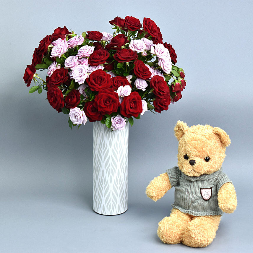 Order Mon Eternite With Teddy Online | Same-Day Delivery UAE - Fnp.ae