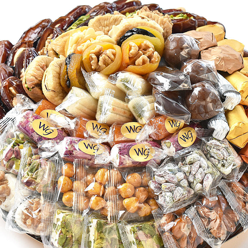Order Assorted Dates and Sweets Platter By Wafi Online | Same-Day ...