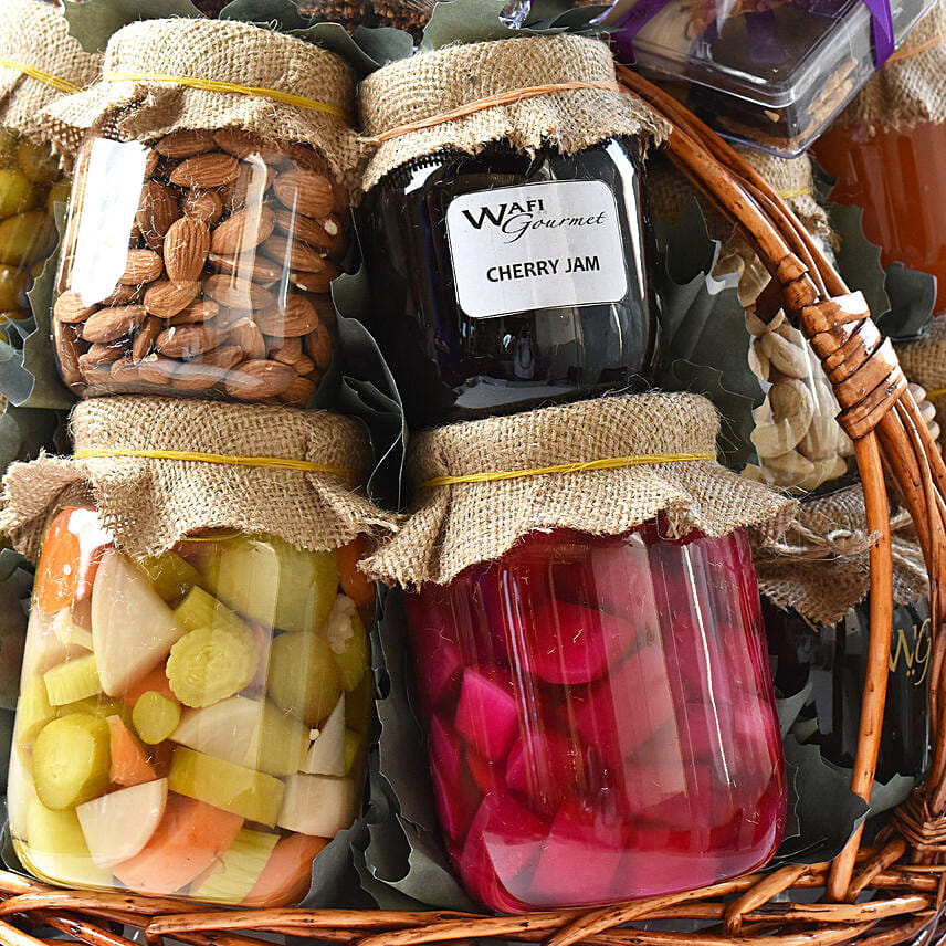 Order Grand Assorted Sweets and Savoury Snack Basket By Wafi Online ...