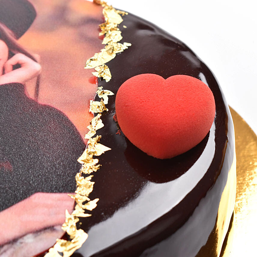 Online Dream Choco Photo Cake 4 Portion Gift Delivery in UAE - FNP