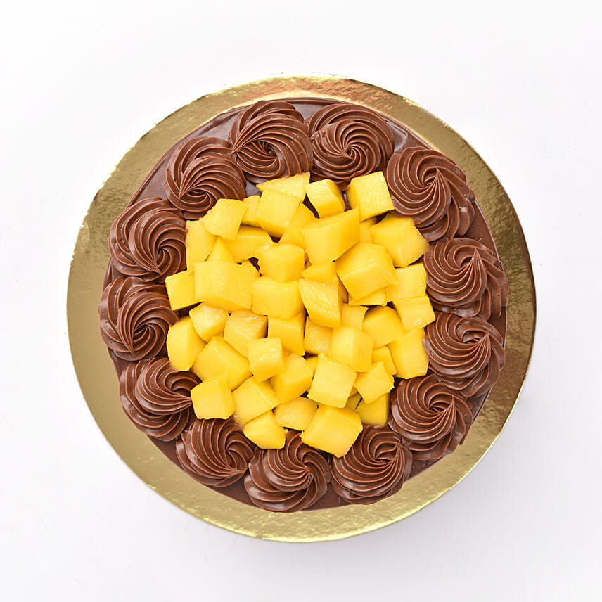 Online Delicious Choco Mango Cake 8 Portion T Delivery In Uae Fnp