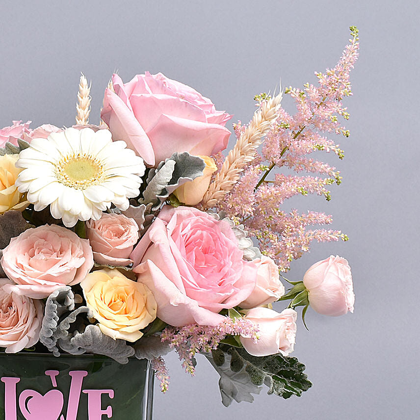 Order Love You Mom Flowers in a Glass Vase Online | Same-Day Delivery ...