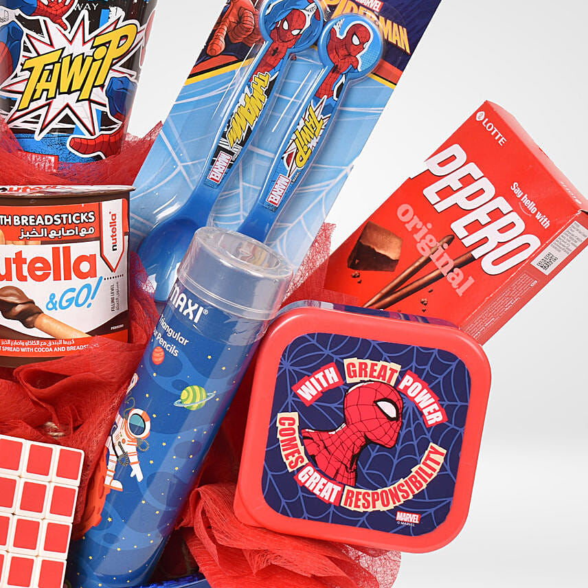 Order Spider Man Gift Basket Online | Same-Day Delivery UAE - Fnp.ae