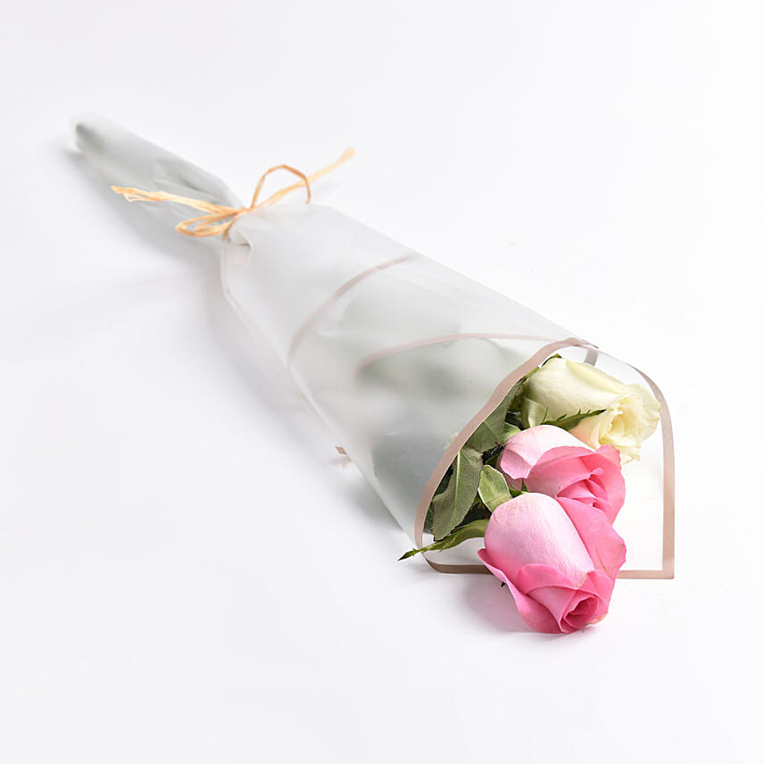 Order 3 Rose Bouquet Online | Same-Day Delivery UAE - Fnp.ae