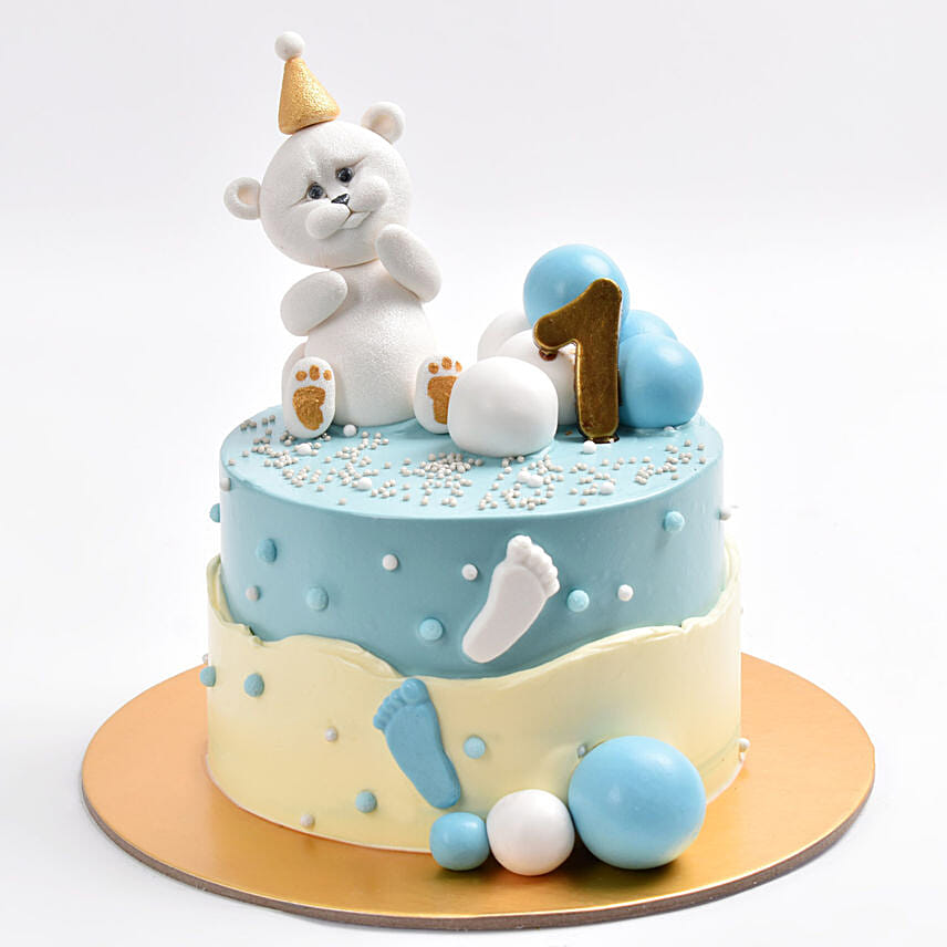 Order Baby Boy 1St Birthday Cake Online | Same-Day Delivery UAE - Fnp.ae