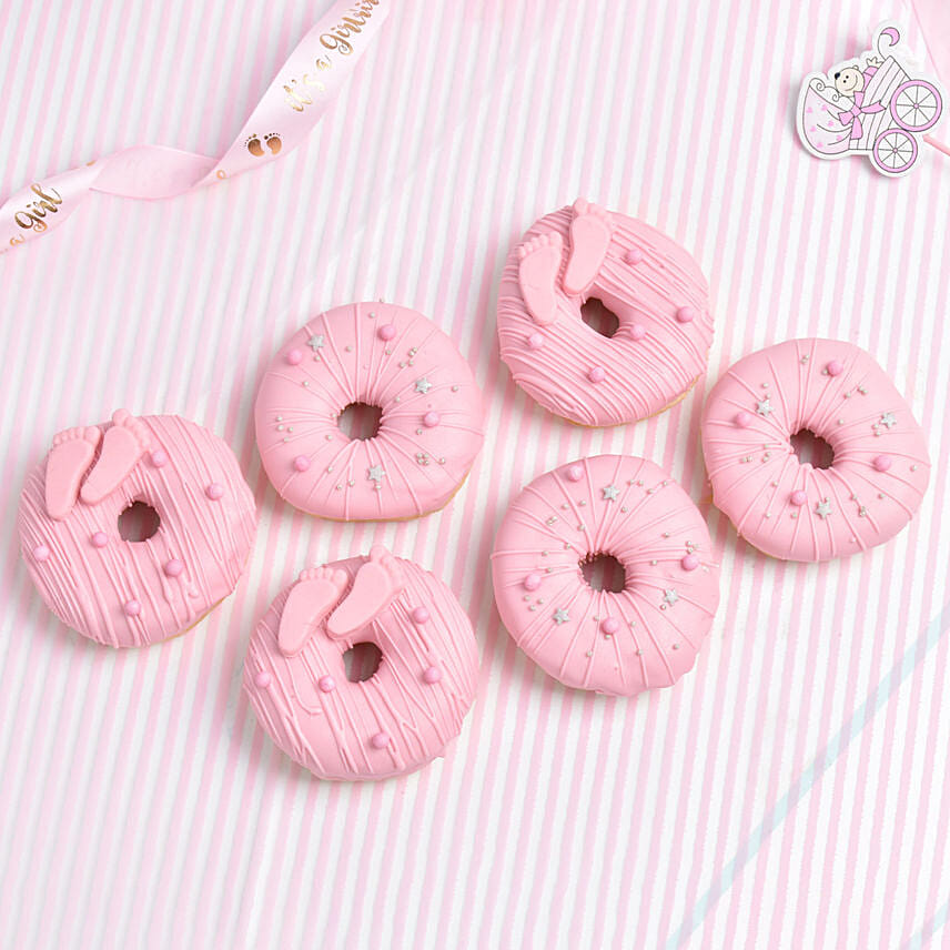 Order New Born Donuts For Baby Girl Online | Same-Day Delivery UAE - Fnp.ae