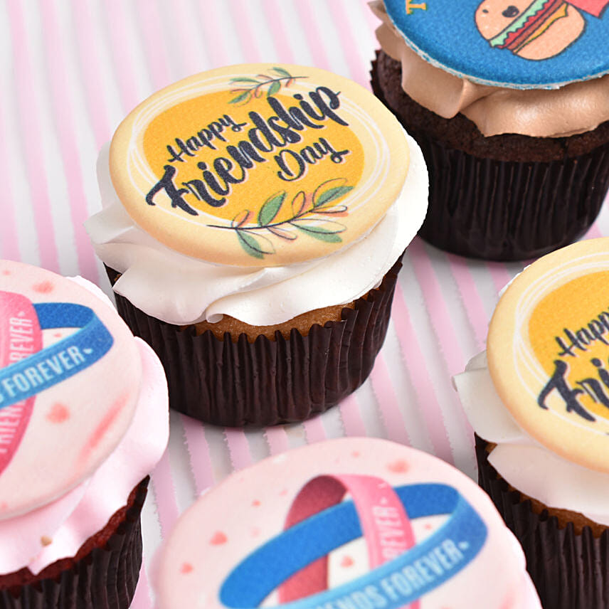 Order Friendship Day Cup Cakes Online | Same-Day Delivery UAE - Fnp.ae