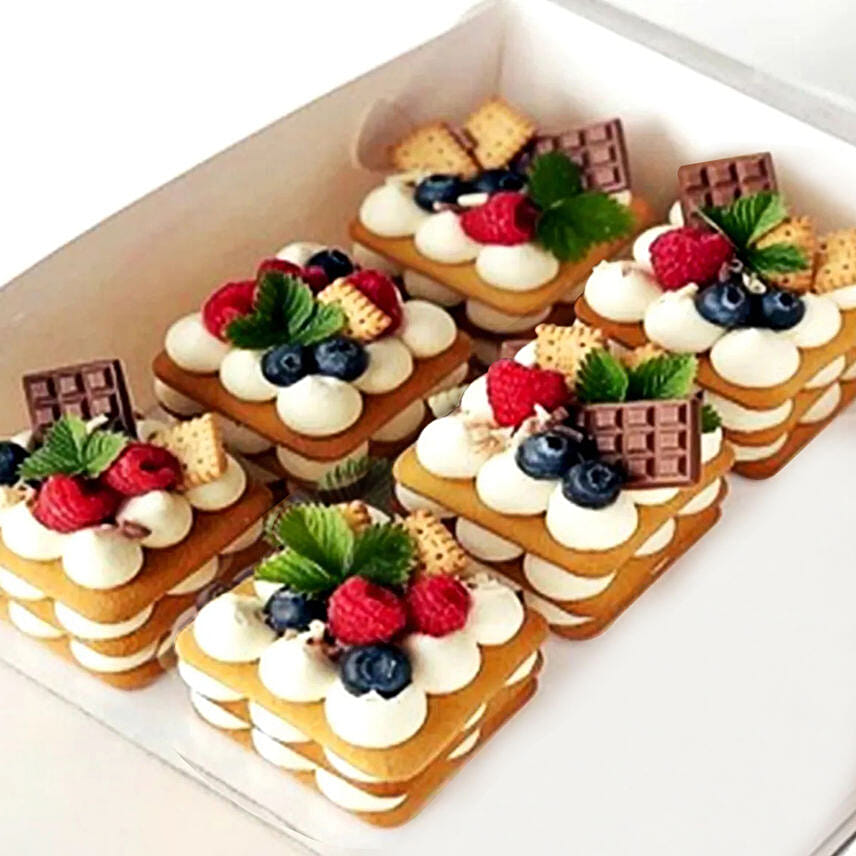 Online Chocolate Mono Cakes 6 Pcs Gift Delivery in UAE - FNP