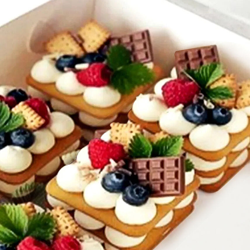 Online Chocolate Mono Cakes 6 Pcs Gift Delivery in UAE - FNP
