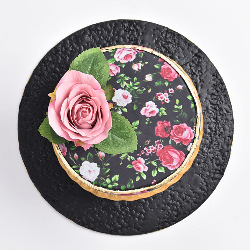 Online Floral Fantasy Printed Chocolate Cake Gift Delivery in UAE - FNP