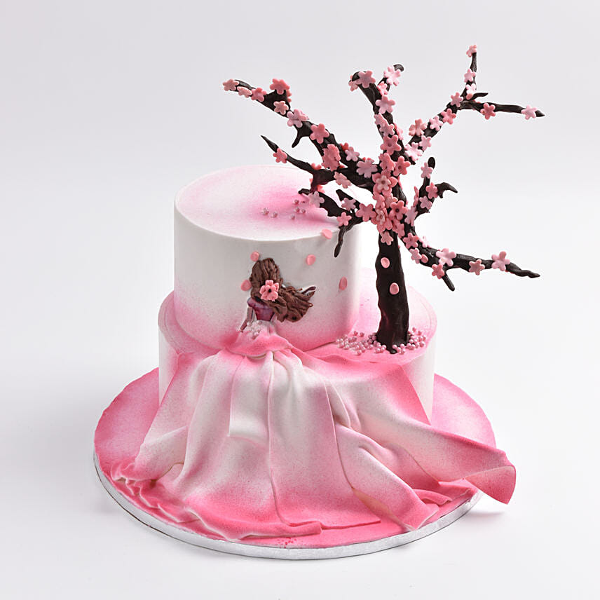 Online Sparkling Princess Chocolate Cake Gift Delivery in UAE - FNP