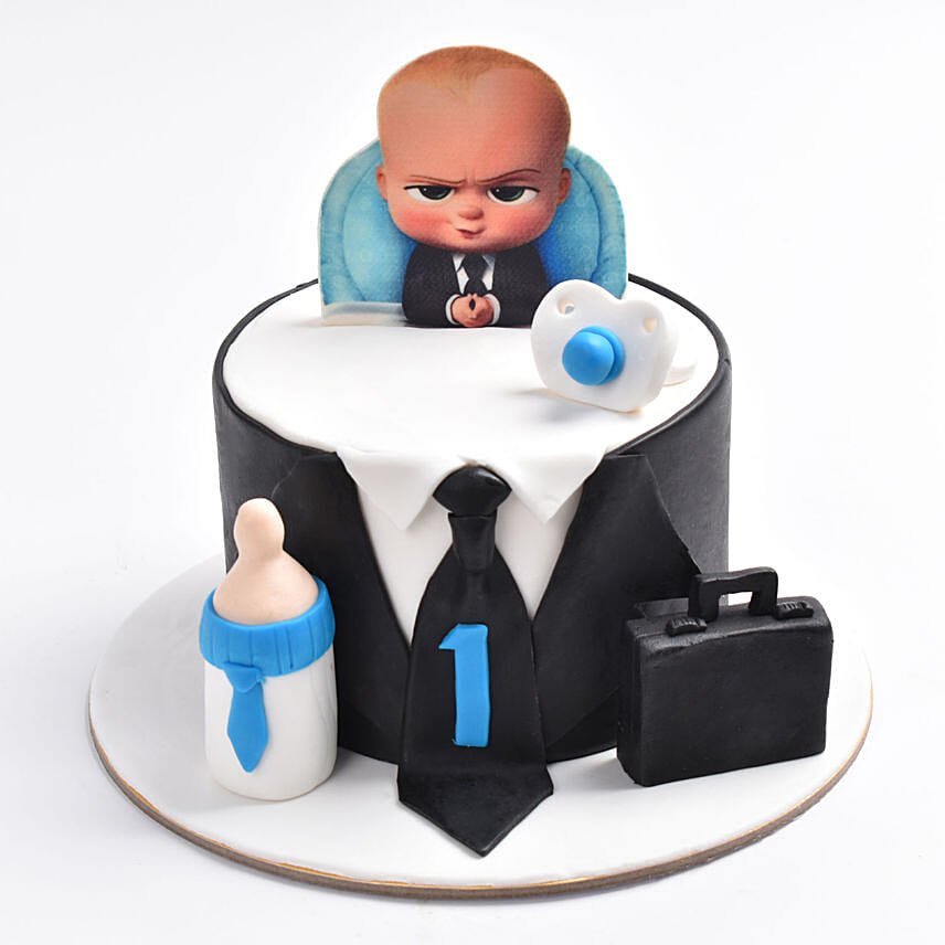 Online The Boss Baby Chocolate Cake Gift Delivery in UAE - FNP