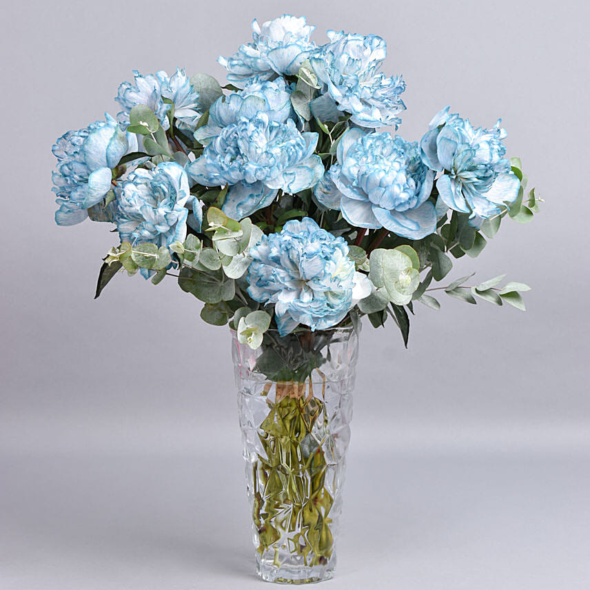 Order Blue Peonies Arrangement Online | Same-Day Delivery UAE - Fnp.ae