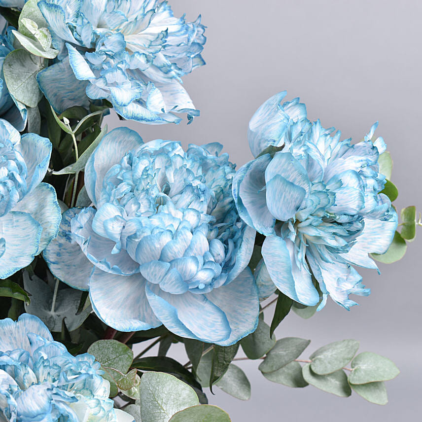 Online Blue Peonies Arrangement Gift Delivery in UAE - FNP
