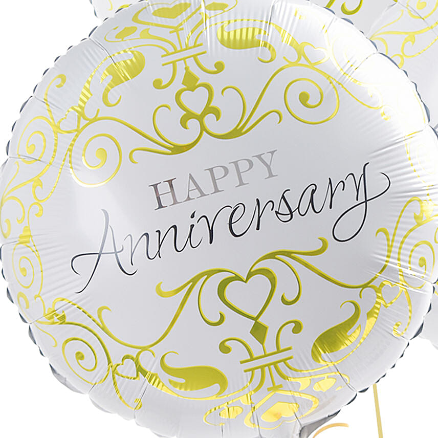 Online Anniversary Balloon 3 Pcs Gift Delivery in UAE - FNP