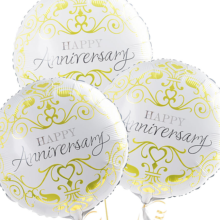 Order Anniversary Balloon 3 Pcs Online | Same-Day Delivery UAE - Fnp.ae