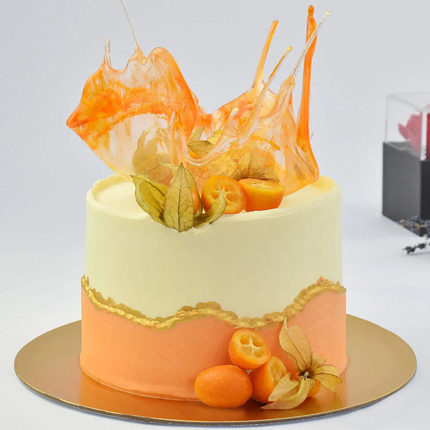 Order Golden touch Vanilla cake Online | Same-Day Delivery UAE - Fnp.ae