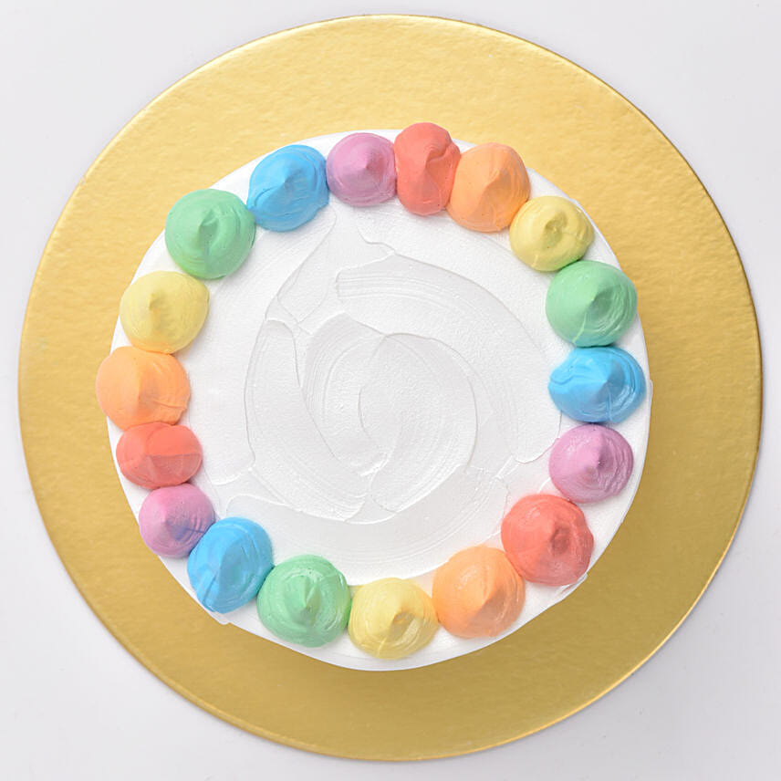 Online Rainbow Surprise Cake 8 Portion Gift Delivery in UAE - FNP