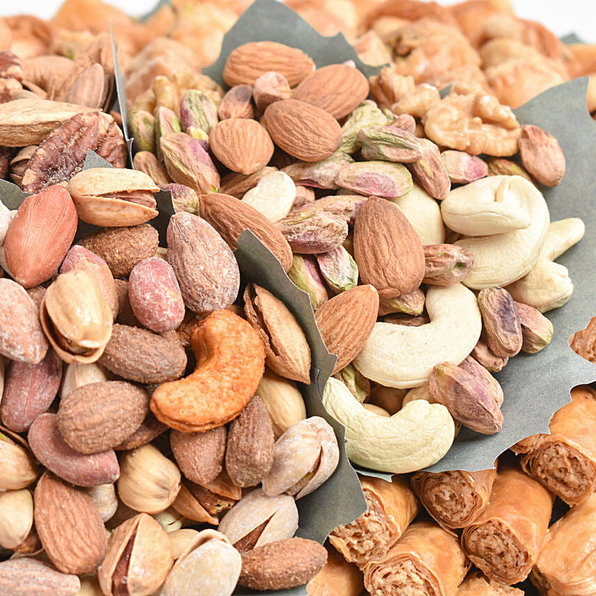 Order Arabic Sweets Platter by Wafi Online | Same-Day Delivery UAE - Fnp.ae