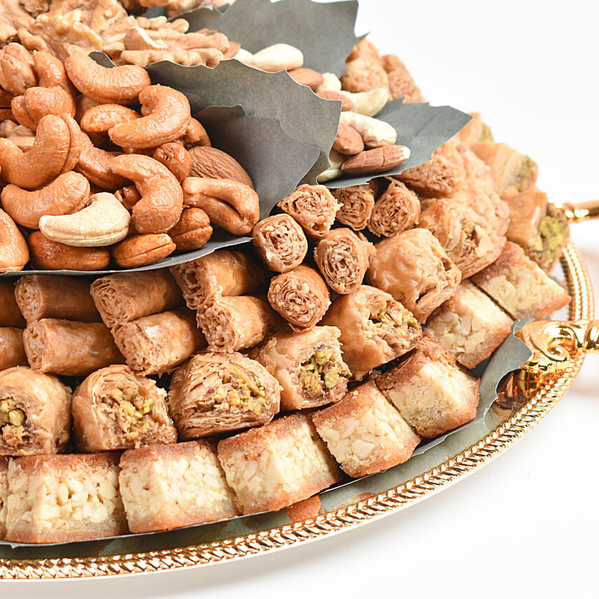 Order Arabic Sweets Platter by Wafi Online | Same-Day Delivery UAE - Fnp.ae