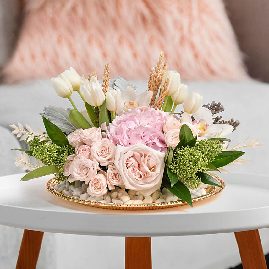 Online Premium Table Flower Arrangement Gift Delivery in UAE - FNP