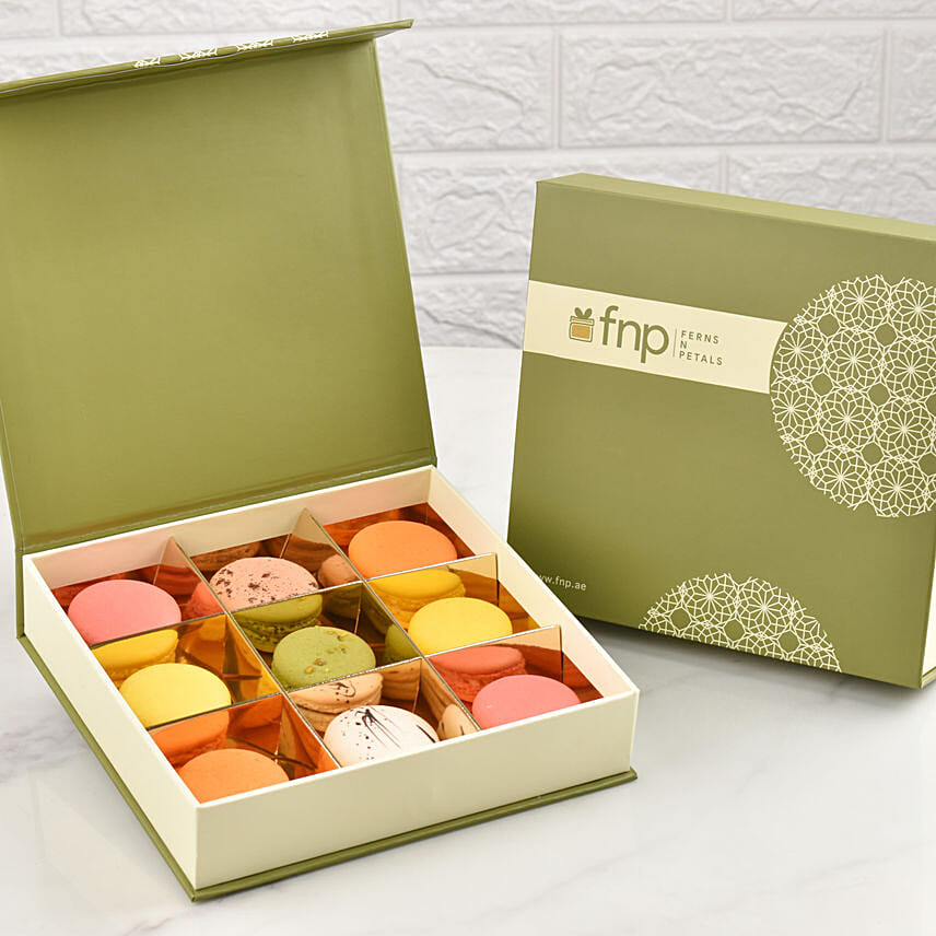 Order French Macrons 9 Pcs Online | Same-Day Delivery UAE - Fnp.ae
