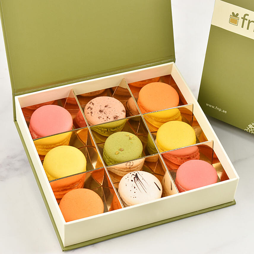 Order French Macrons 9 Pcs Online | Same-Day Delivery UAE - Fnp.ae