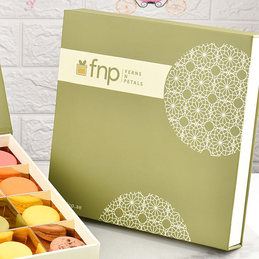 Order French Macrons 16 Pcs Online | Same-Day Delivery UAE - Fnp.ae