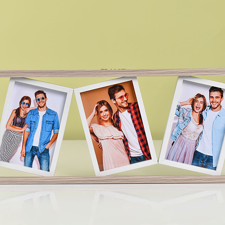 Order Premium 3 Photo Collage Wooden Frame Online | Same-Day Delivery ...