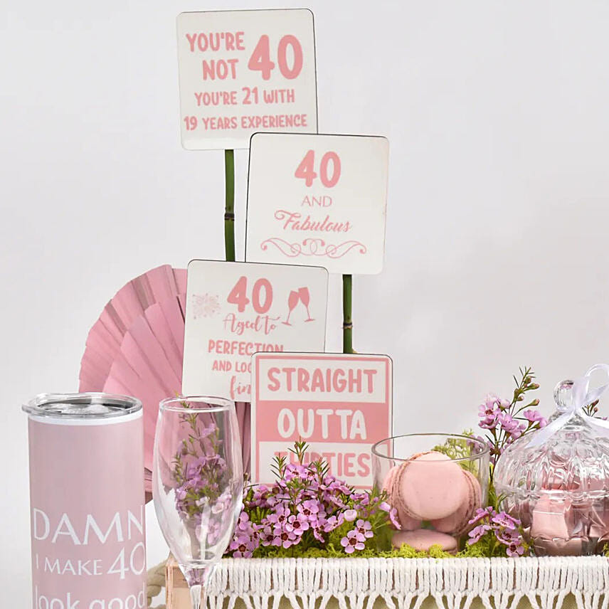 Online 40th Birthday Hamper Gift Delivery in UAE - FNP