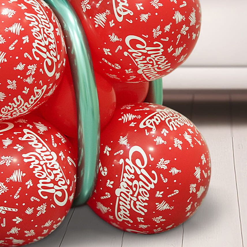 Online Christmas Red Balloons Gift Wrap Gift Delivery in UAE - FNP