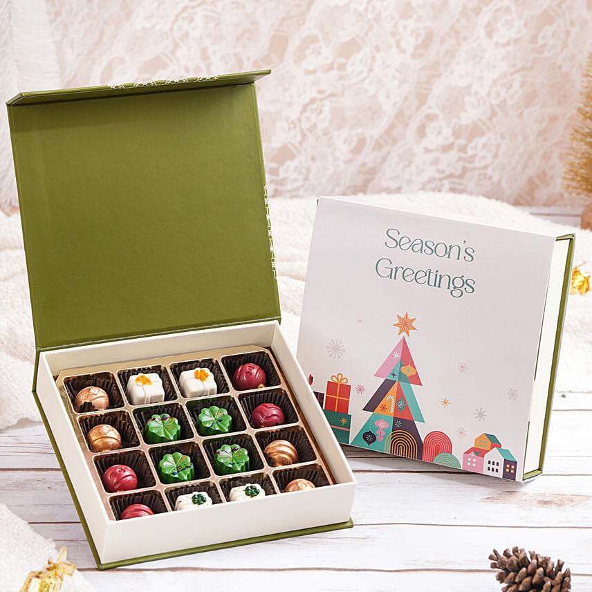 Online Season's Greetings Small Chocolate Box Gift Delivery in UAE - FNP