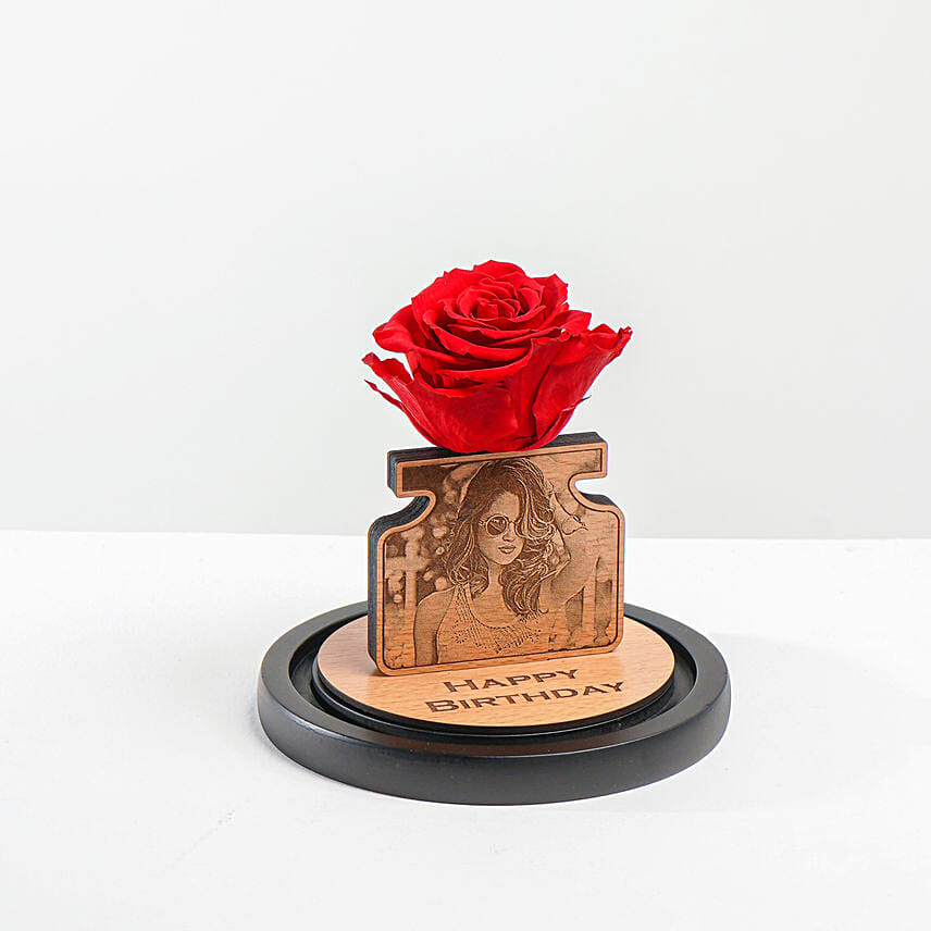 Order Personalized Red Forever Rose Arrangement Online | Same-Day ...