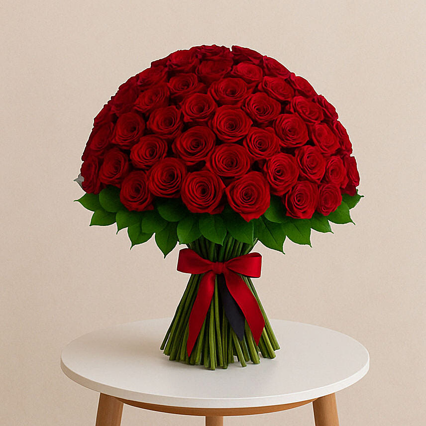 Order Hand Tied 150 Roses Bunch Online | Same-Day Delivery UAE - Fnp.ae