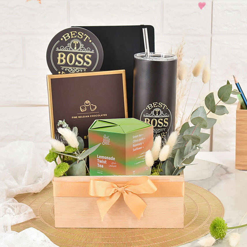 Online Best Boss Hamper With Tea Gift Delivery in UAE - FNP