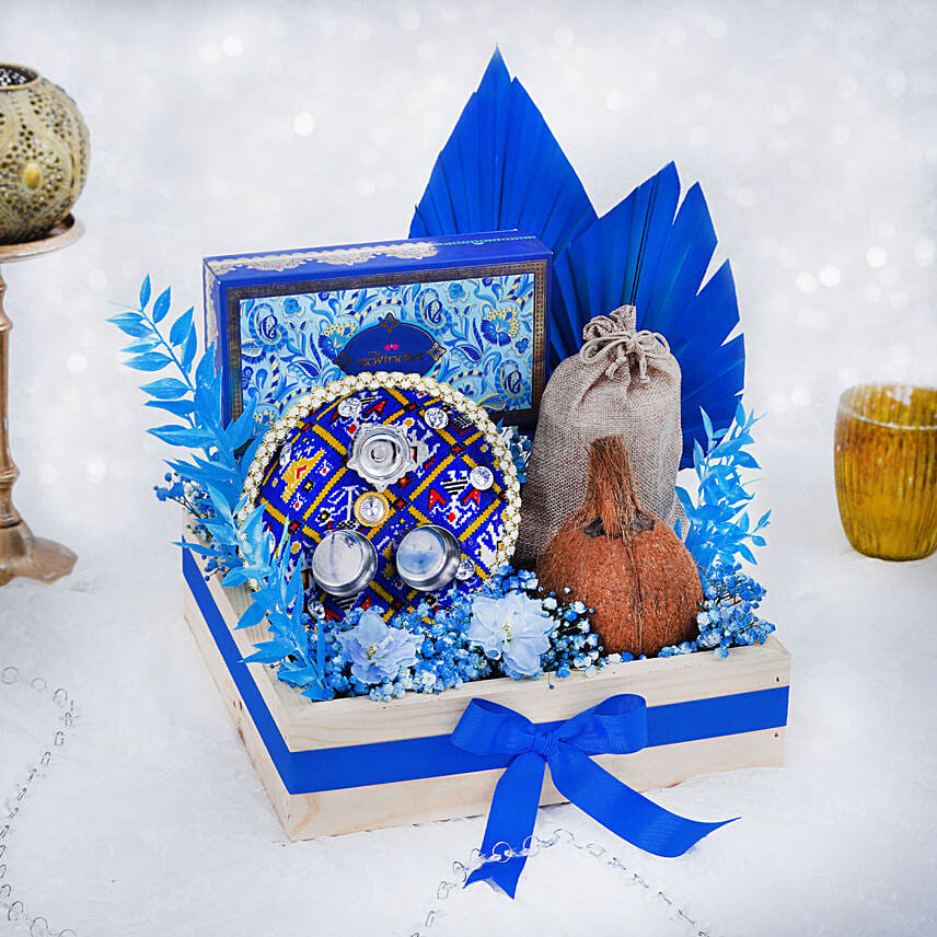 Order Blue Hamper For Bhaidooj Online | Same-Day Delivery UAE - Fnp.ae
