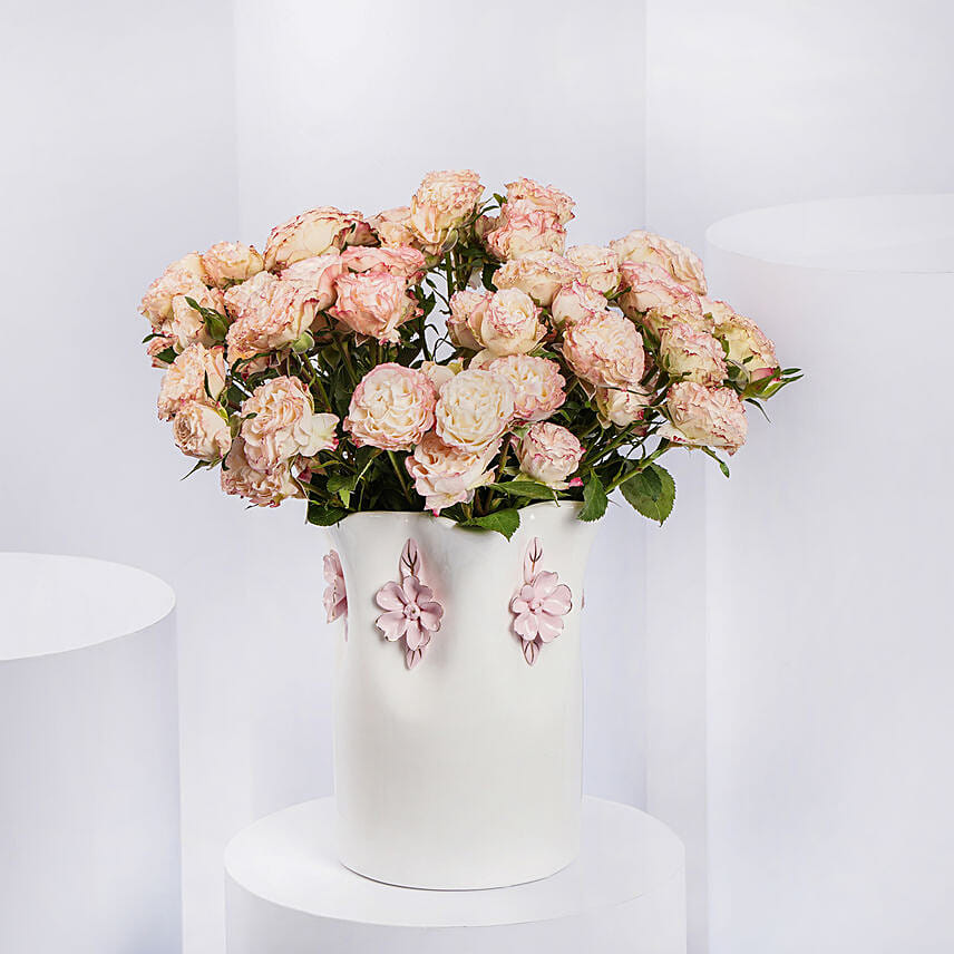 Order Rose Charming Flow In Premium Vase Online | Same-Day Delivery UAE ...