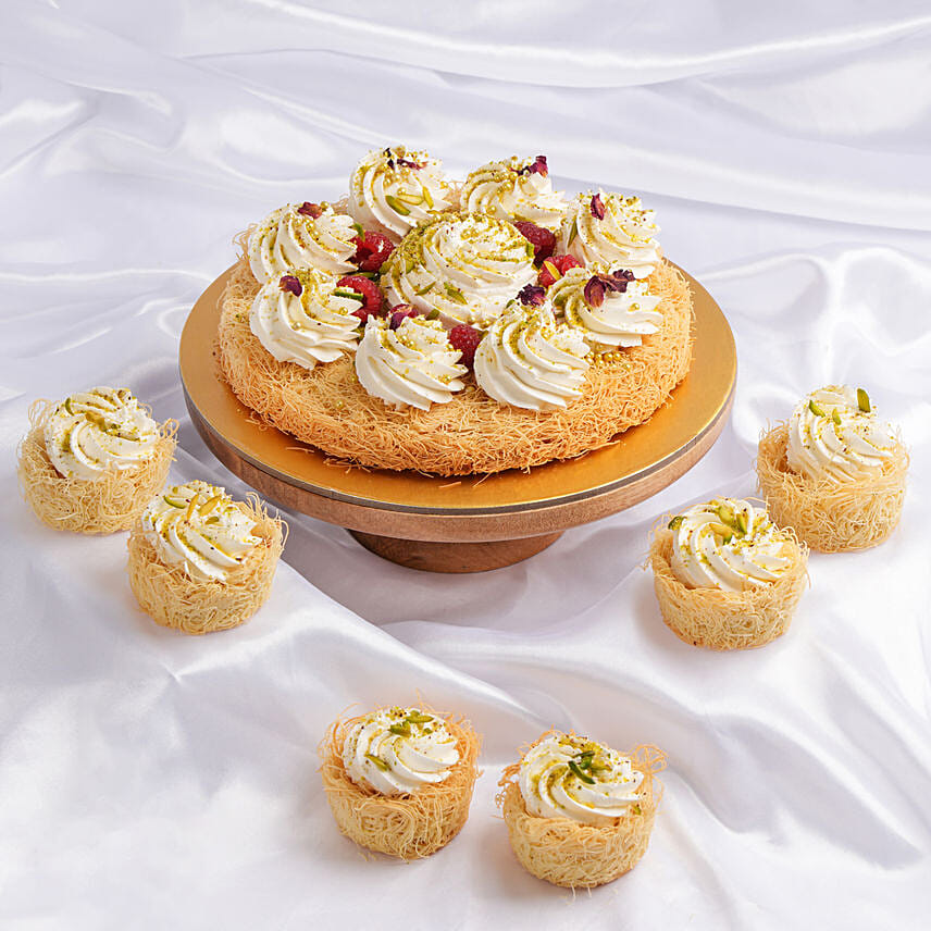 Order Kunafa Indulgence Cake with Cupcakes Online | Same-Day Delivery ...
