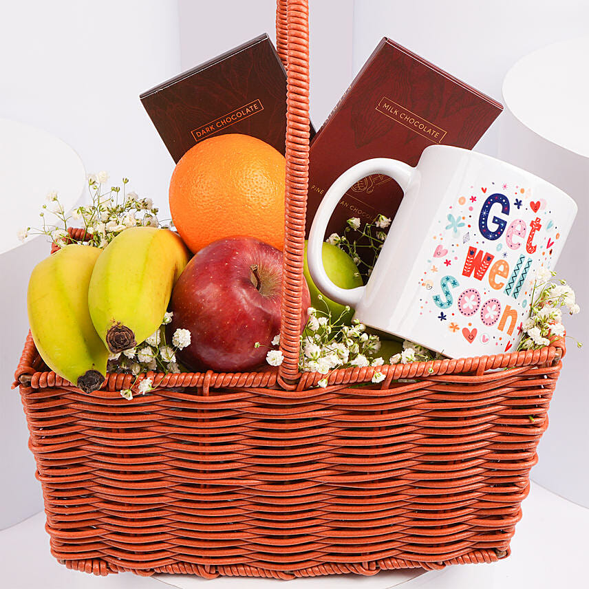 Online Get Well Soon Fruit Basket Gift Delivery in UAE - FNP