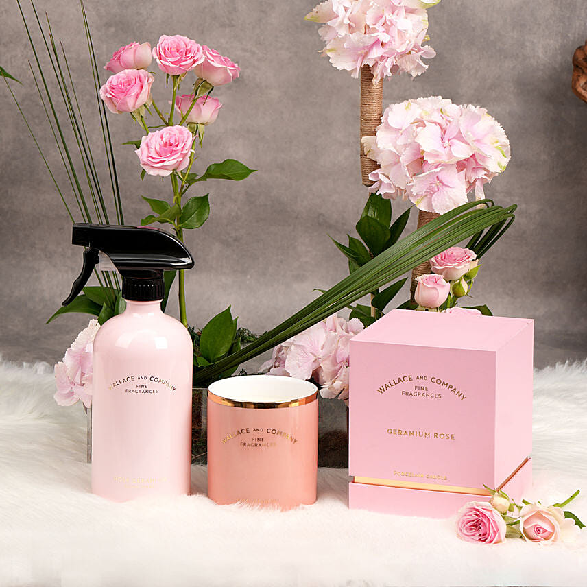 Order Wallace & Co Luxury Home Fragrance Rose Gift set Online | Same ...