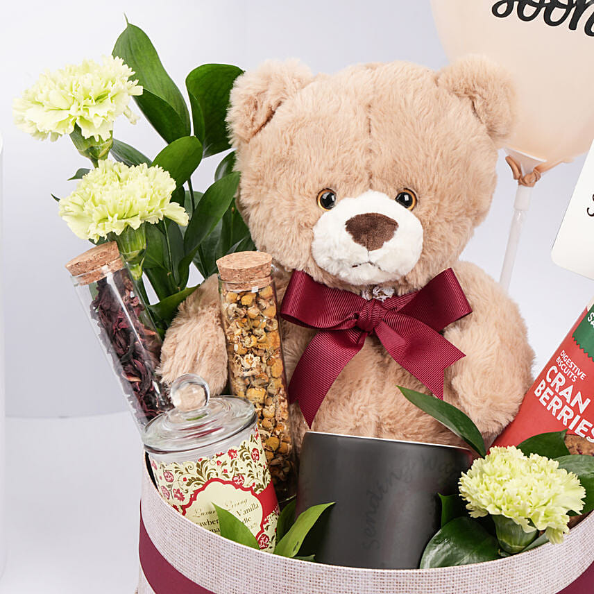 Order Teddys Well Wishes Hamper Online | Same-Day Delivery UAE - Fnp.ae