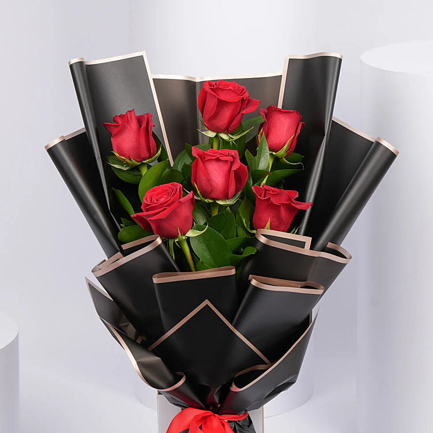 Online Designer Red Roses Bouquet Gift Delivery in UAE - FNP