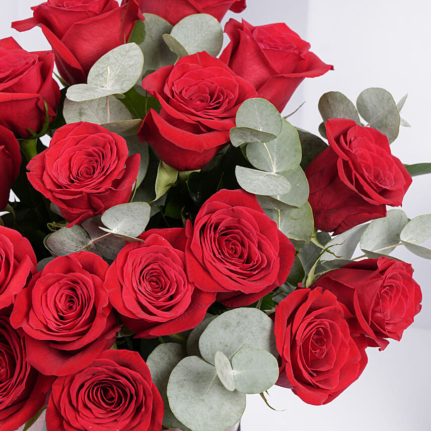 Order Passionate 18 Roses Arrangement Online | Same-Day Delivery UAE ...