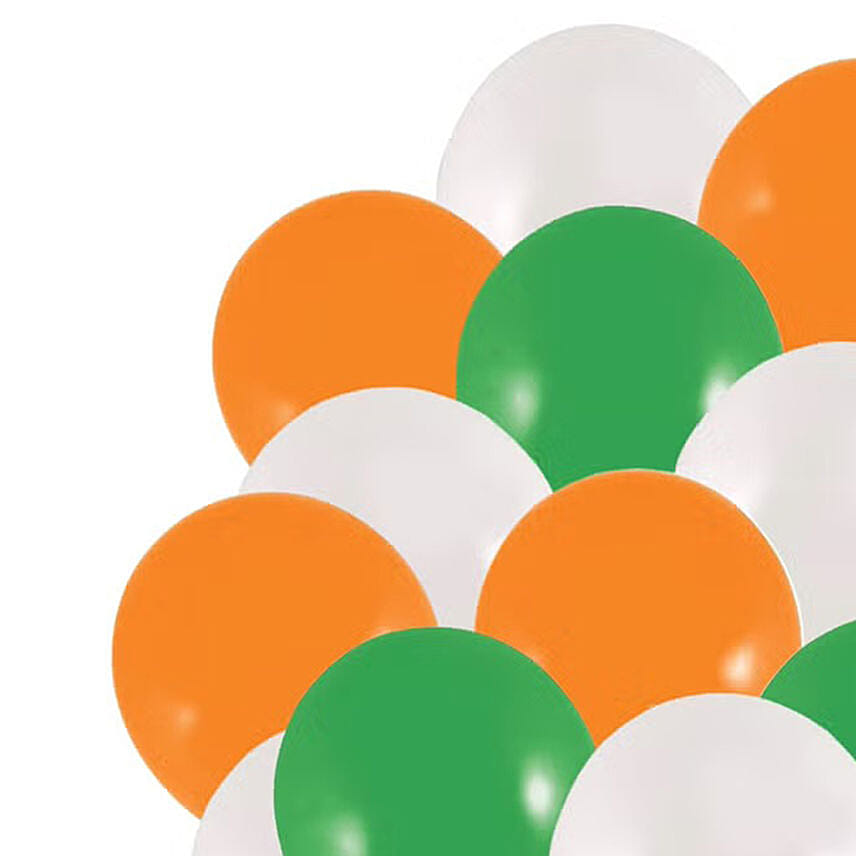 Order Indian Flag Balloon Set Of 21 Online | Same-Day Delivery UAE - Fnp.ae