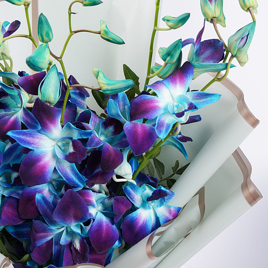 Order Blue Orchids Bouquet Online | Same-Day Delivery UAE - Fnp.ae