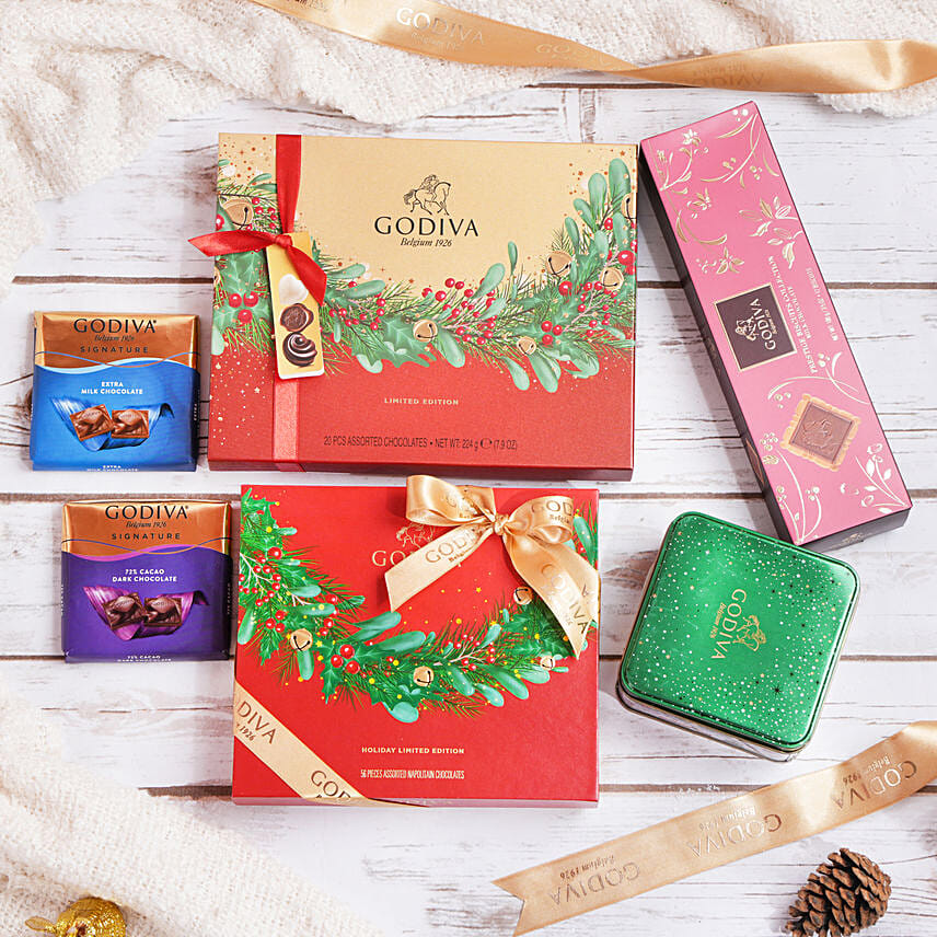 Order Godiva Holiday Sparkle Hamper Small Online | Same-Day Delivery ...