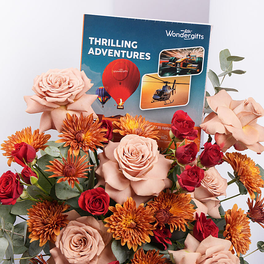 Order Wondergifts Thrilling Adventures Gift Voucher With Flower Online ...