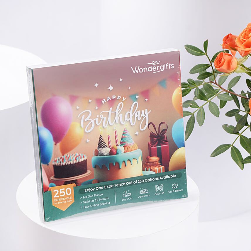 Order Wondergifts Birthday Experience Voucher Box With Flowers Online ...
