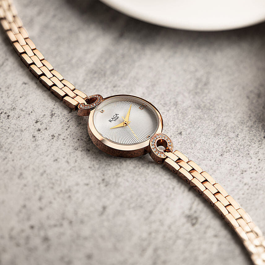 Order Titan Raga White Dial watch with Perfume Online | Same-Day ...